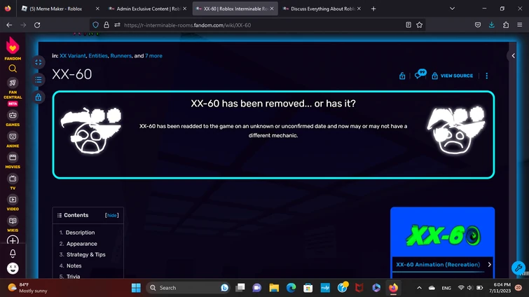 XX-60 IS BACK!??!?!?!?! | Fandom