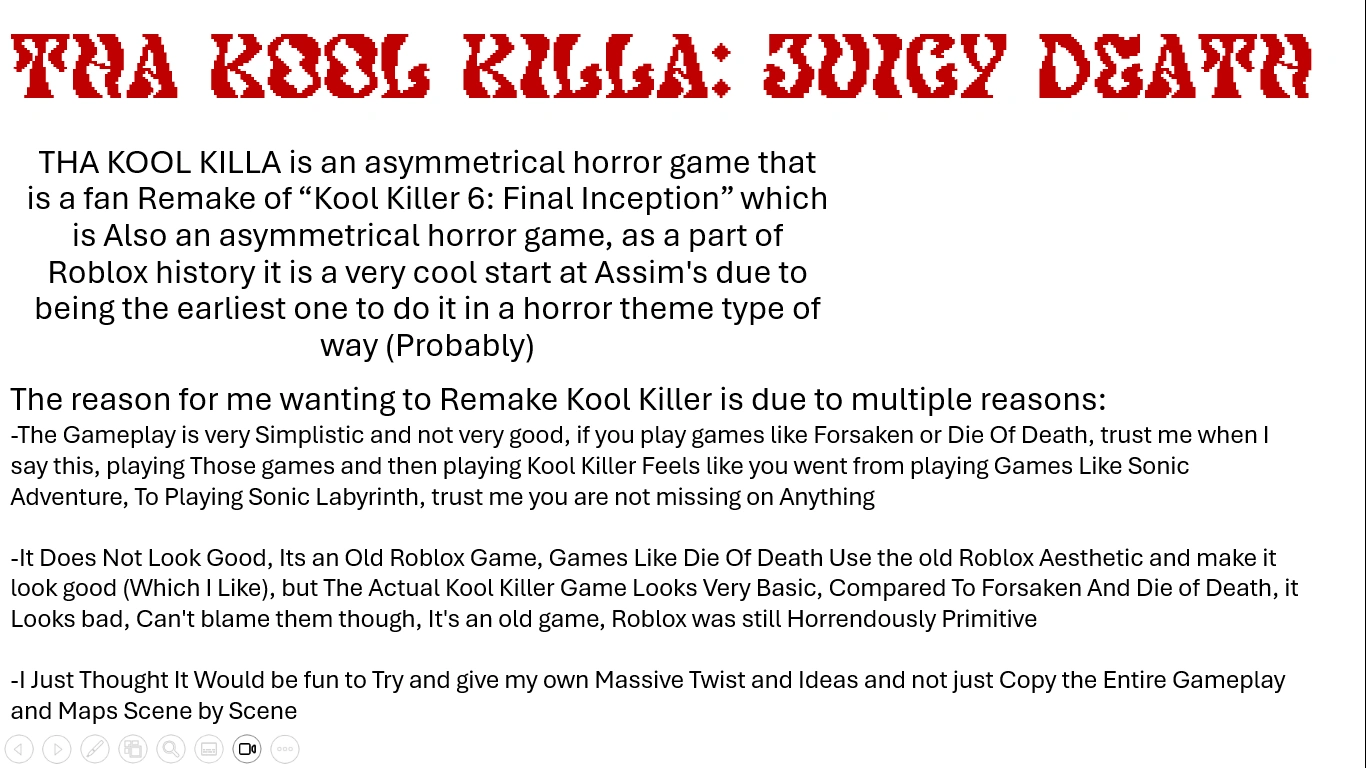 THA KOOL KILLA (Concept, not an actual game im making) | Fandom