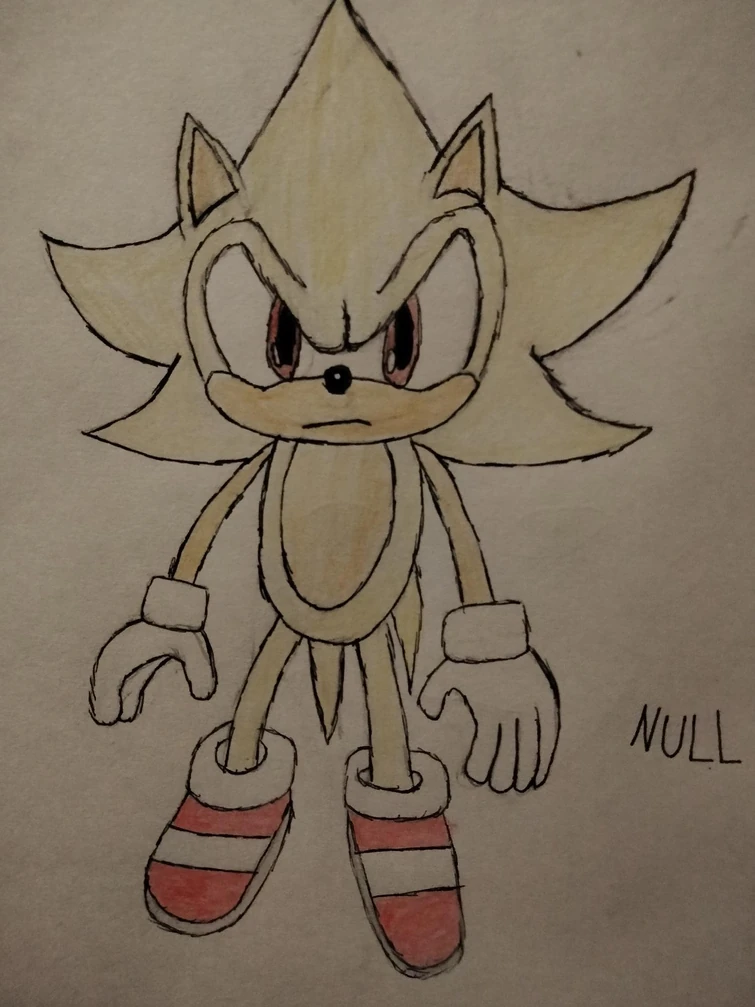 Super Sonic drawing. | Fandom