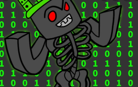 final custom skin (inspired by trading card, hacker, and roblox figure ...