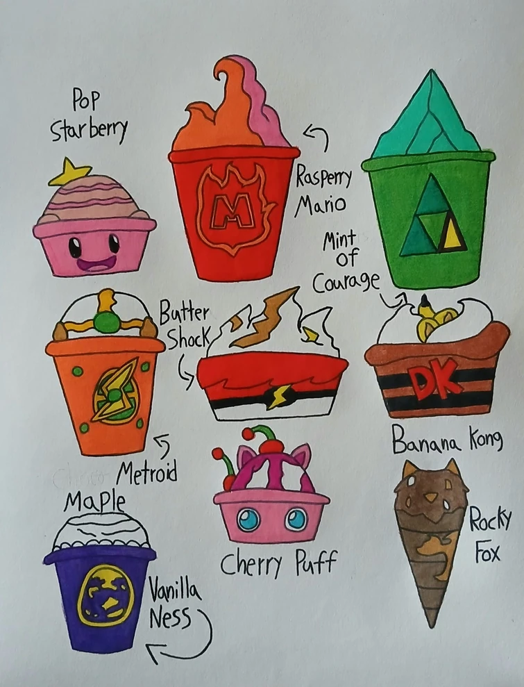 Smash Bros Characters as Ice Cream flavors! (AKA today's update) | Fandom
