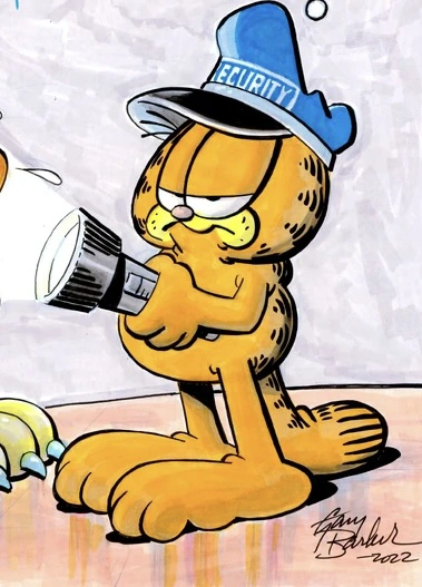 Garfield as a security guard | Fandom
