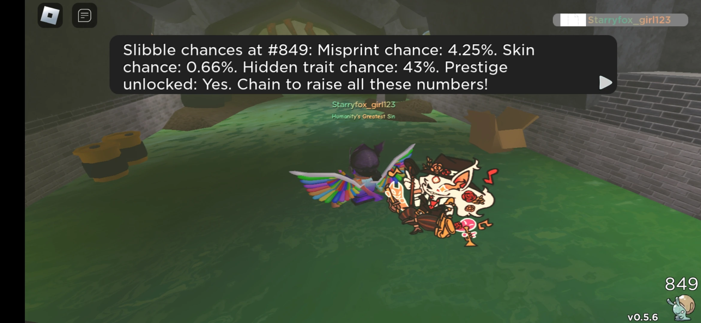 Only skins so far have been a Prestige Riffrat and Prestige Slibble ...