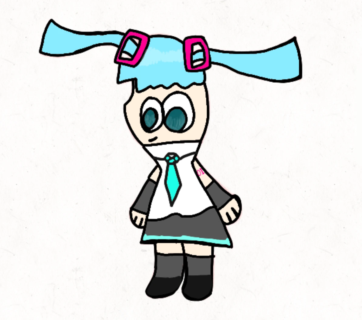 A drawing of miku | Fandom