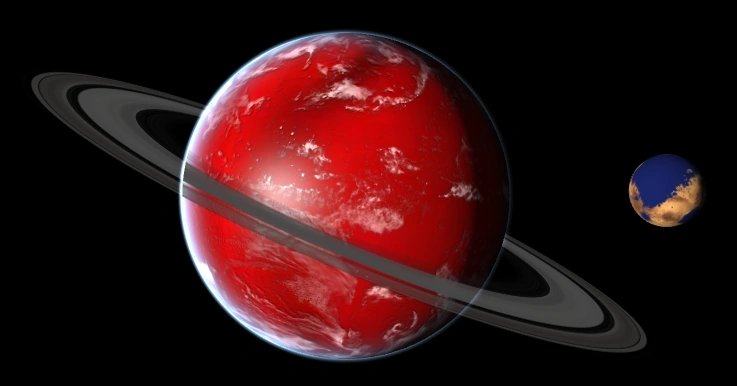 red planet with a habitable moon | Fandom