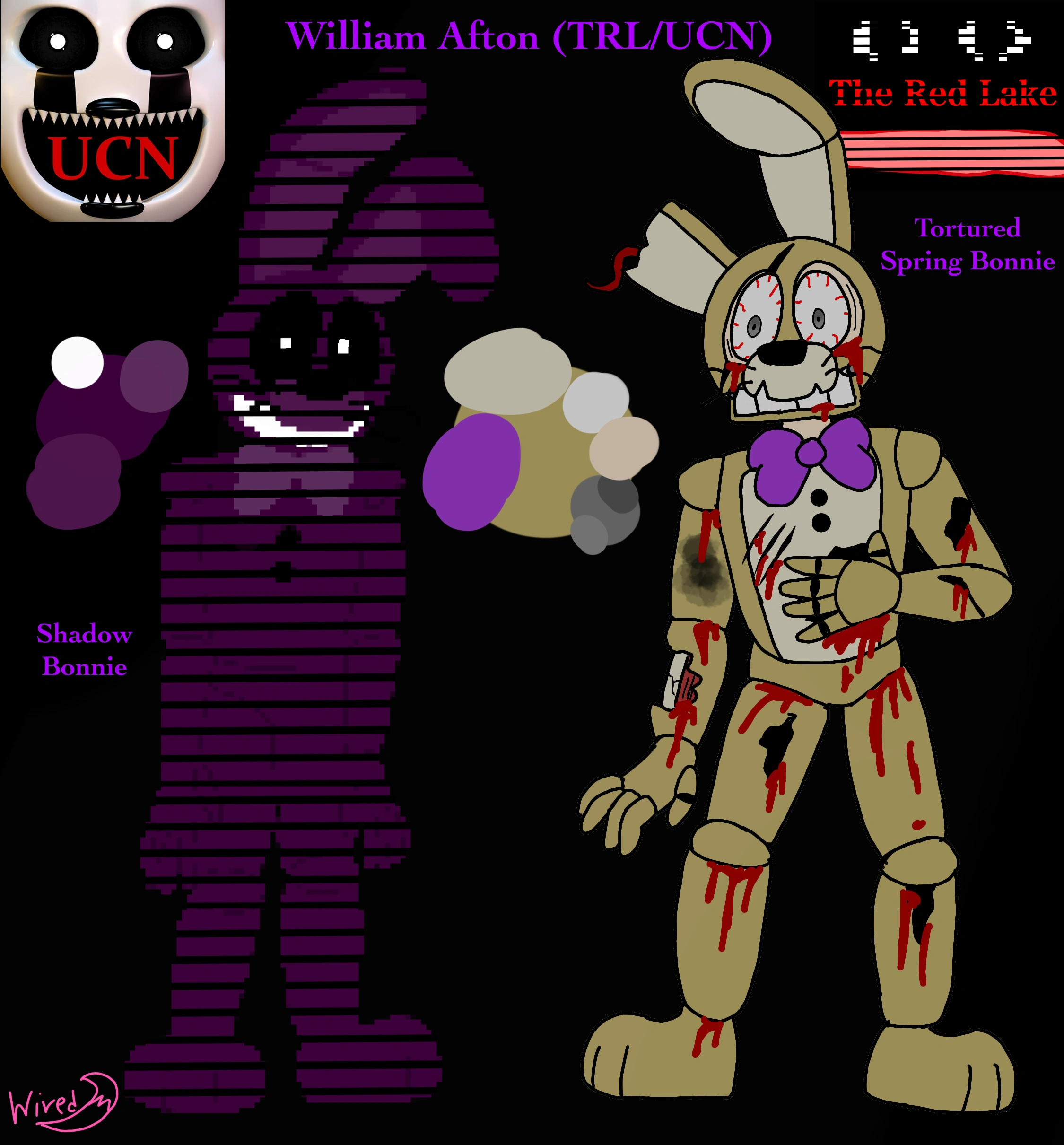 Afton designs for the comic I’m working on | Fandom