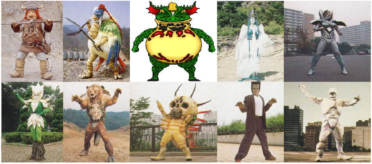 Zyuranger Exclusive Dora Monsters 👹/Mighty Morphin Unused Monsters 👿 ...