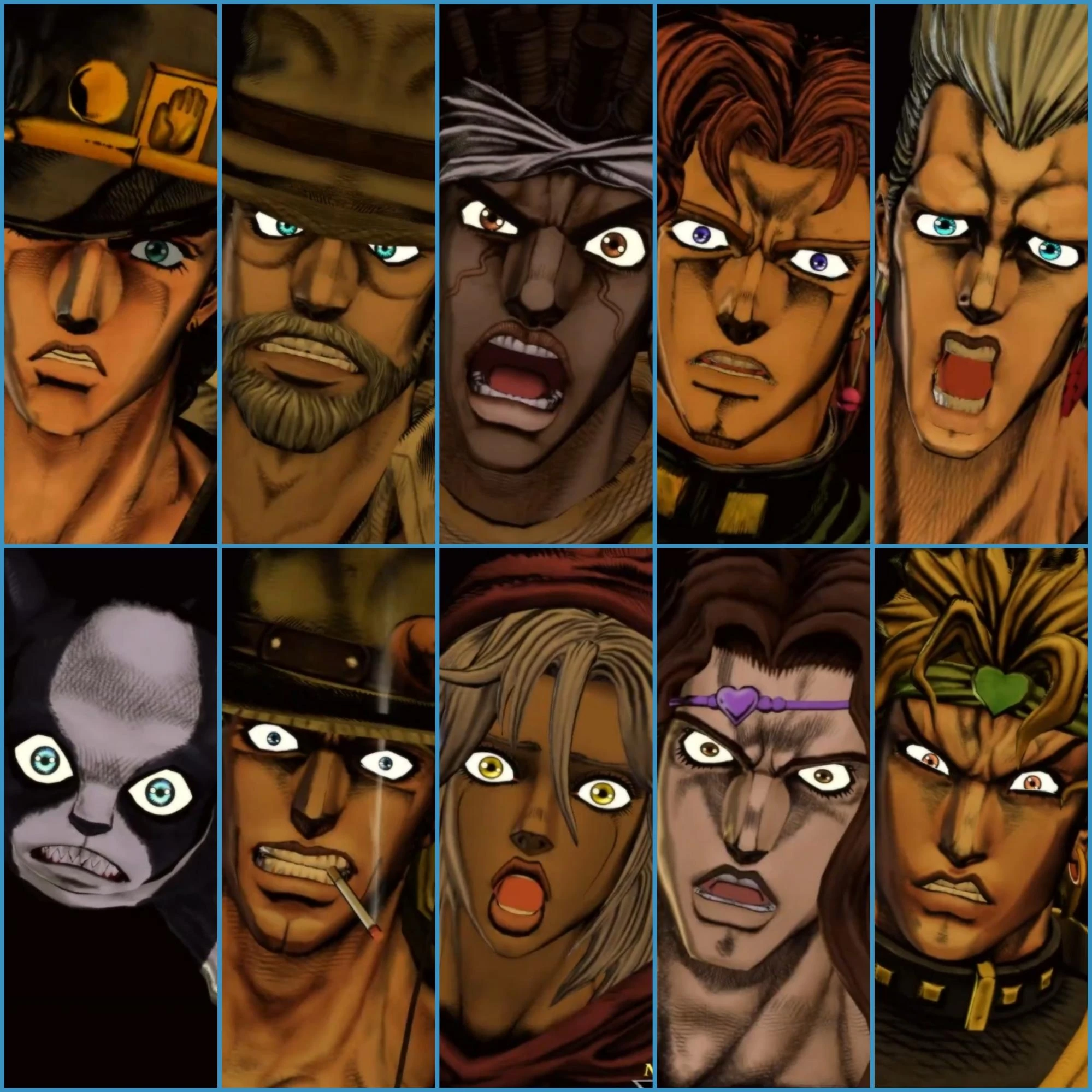 What your favorite stardust crusaders character's faces? | Fandom
