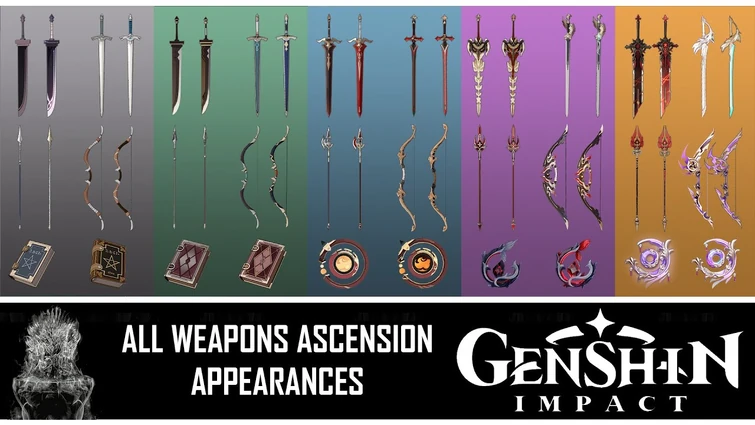 All Weapons Ascension Appearances! Please share and support the work to ...