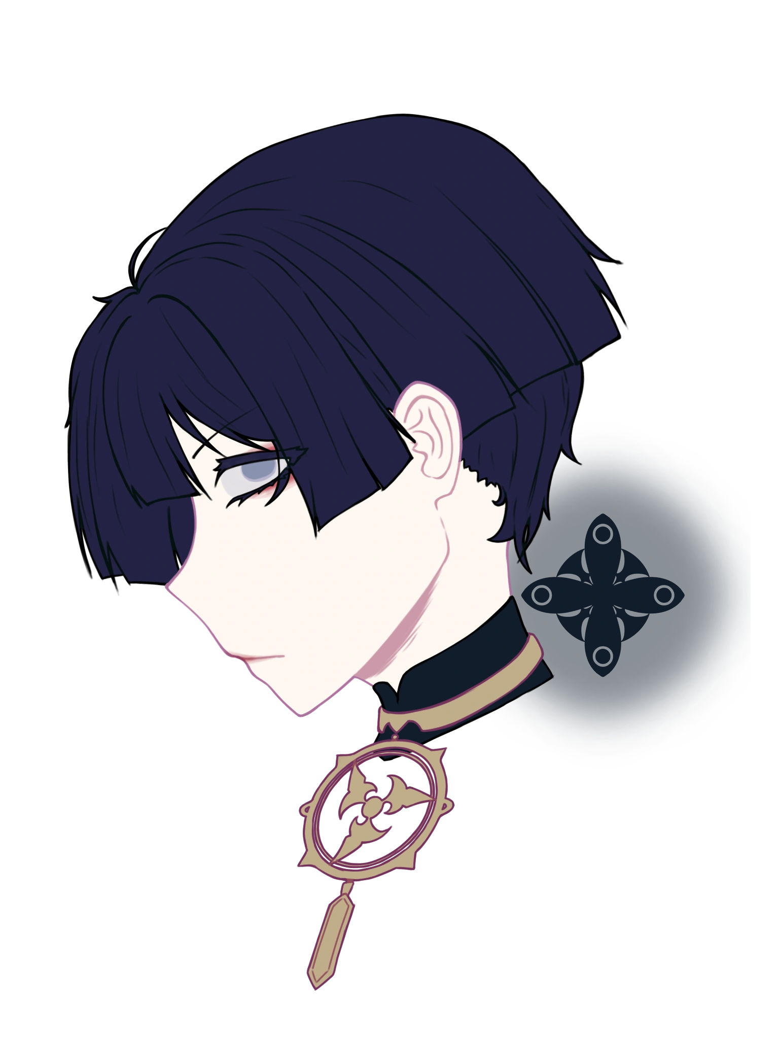genshin side profile studies part 3/89 - scaramouche | Fandom