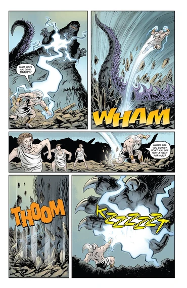 Zeus and godzilla (godzilla in hell comic) vs zeus and kratos (god of ...