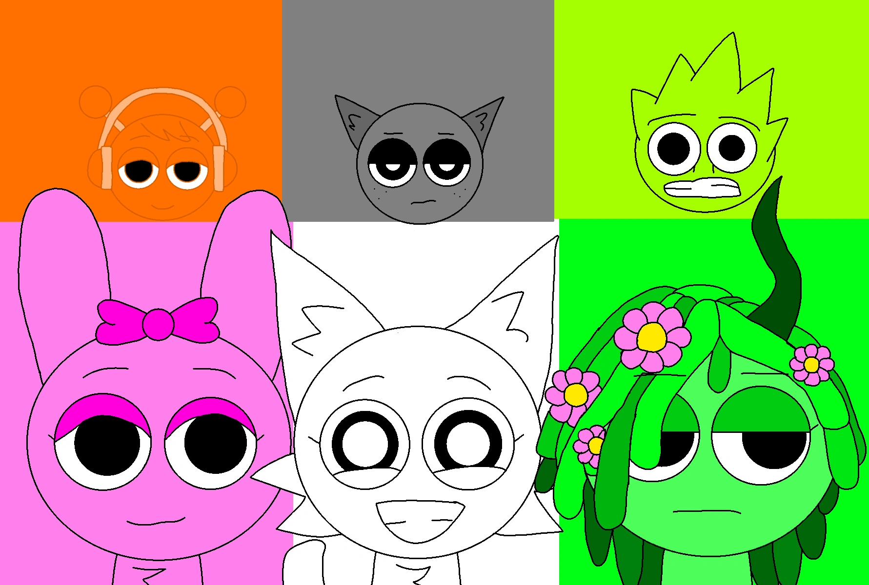 Pinki, wenda and vineria sprunki | Fandom