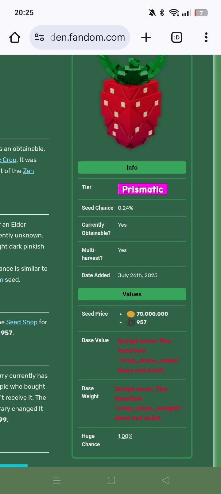 First time i see a Wikitext script bugging. | Fandom