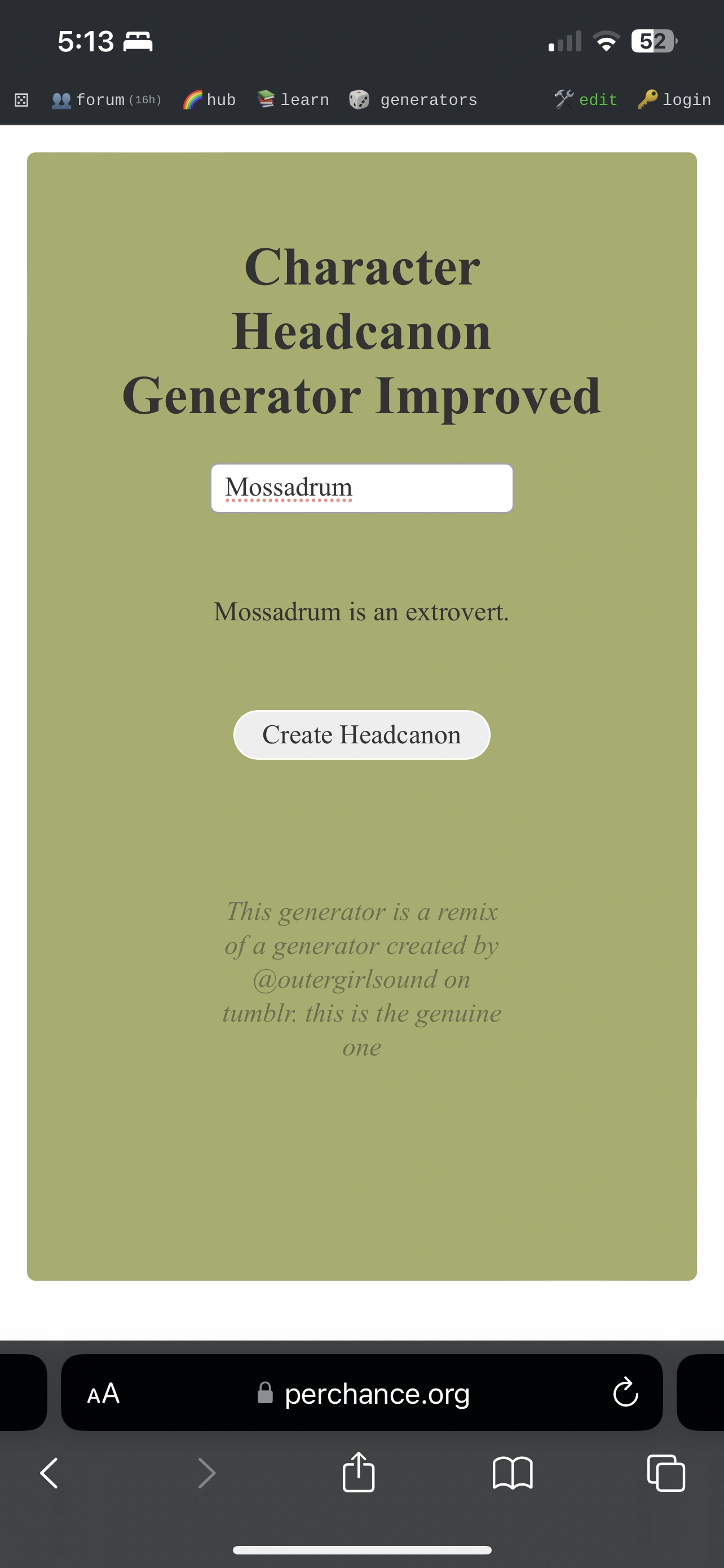 Putting me random fanmade monsters in a headcannon generator | Fandom
