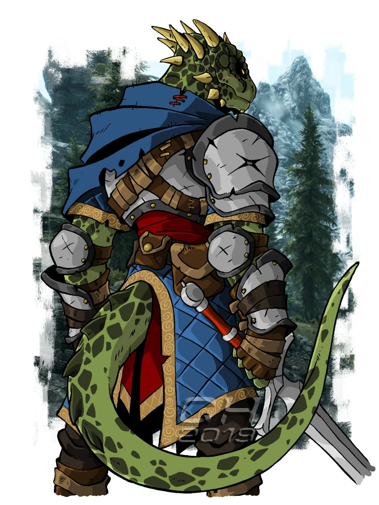 Fan Art - Argonian Sentinel | Fandom