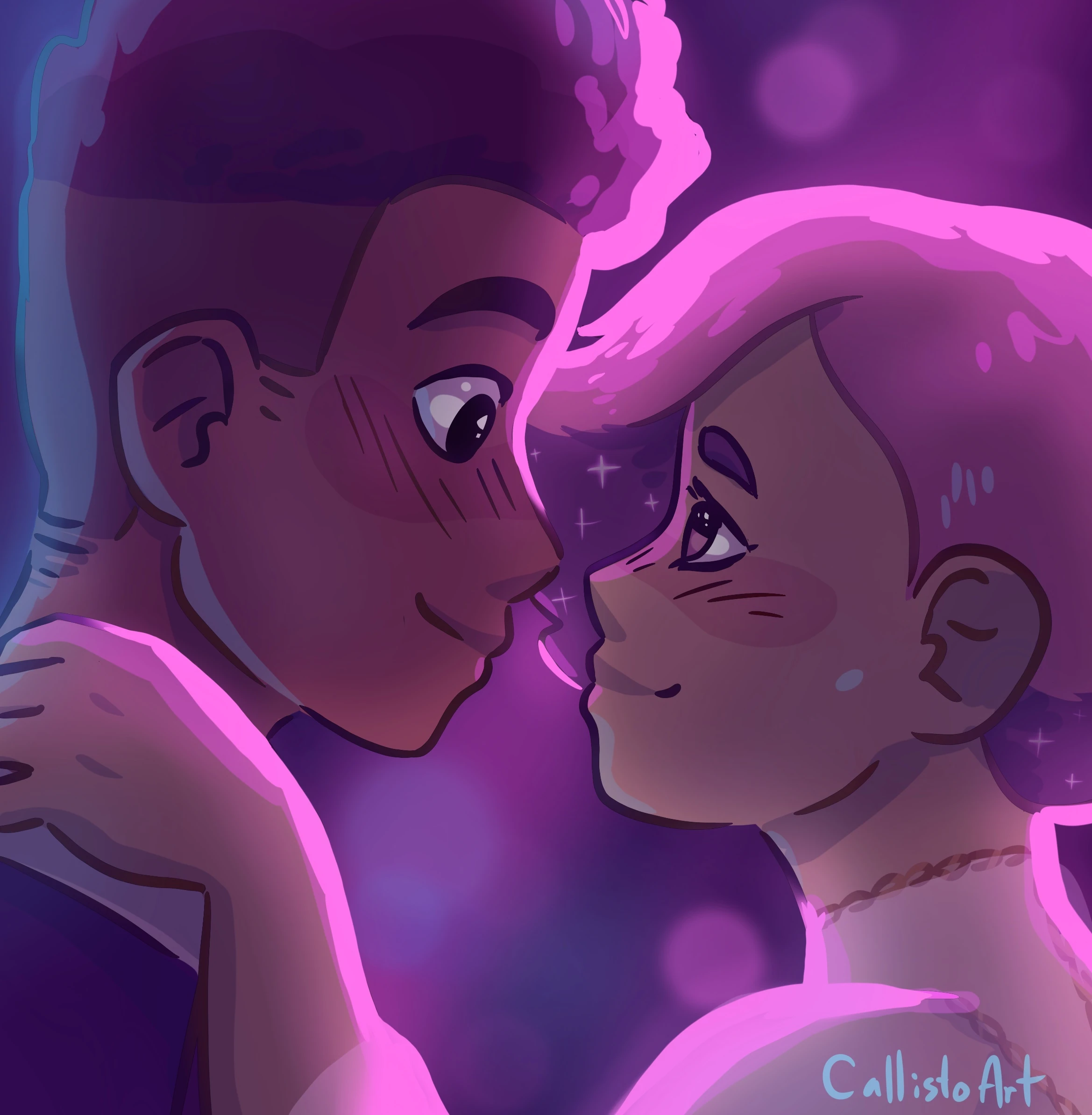 Glimbow/Glow Fanart- 💙A Romantic Dance 💕💜 | Fandom