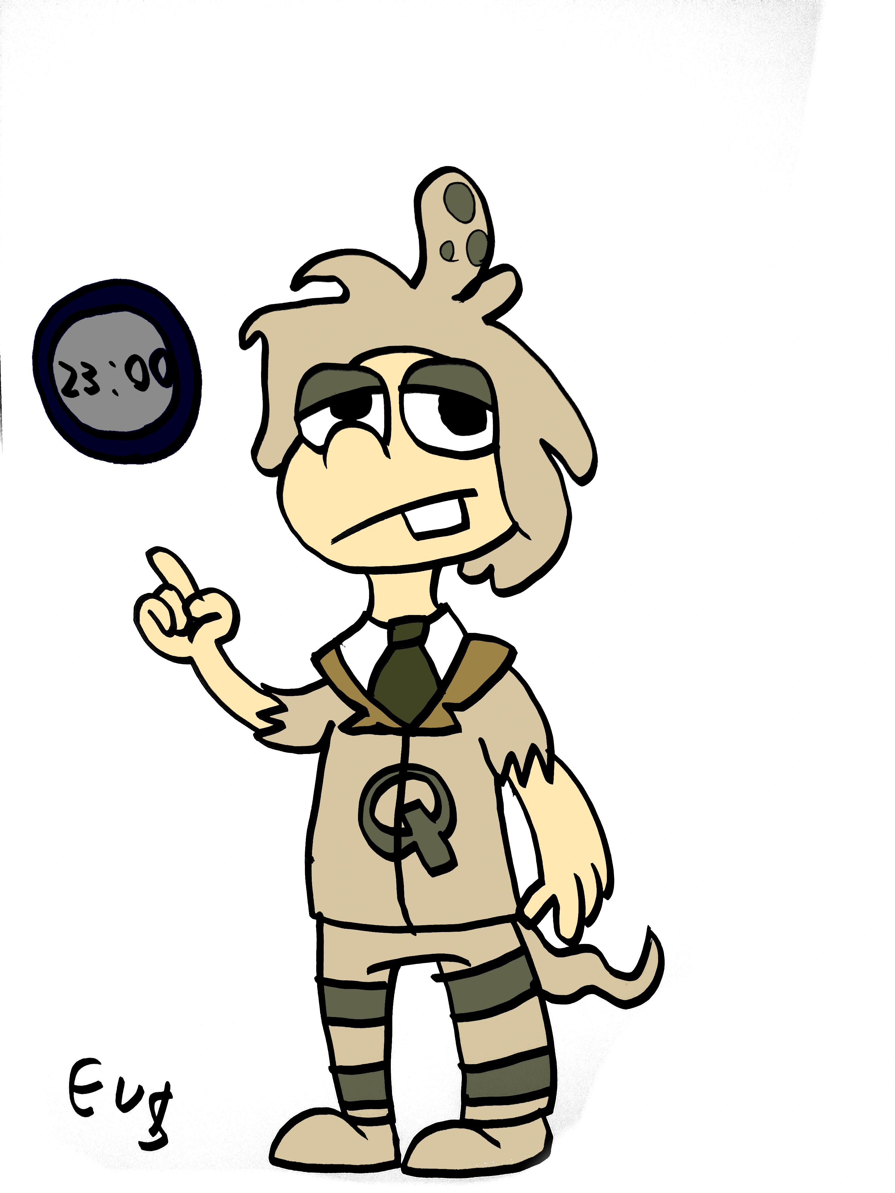 My drawing of Human Q | Fandom