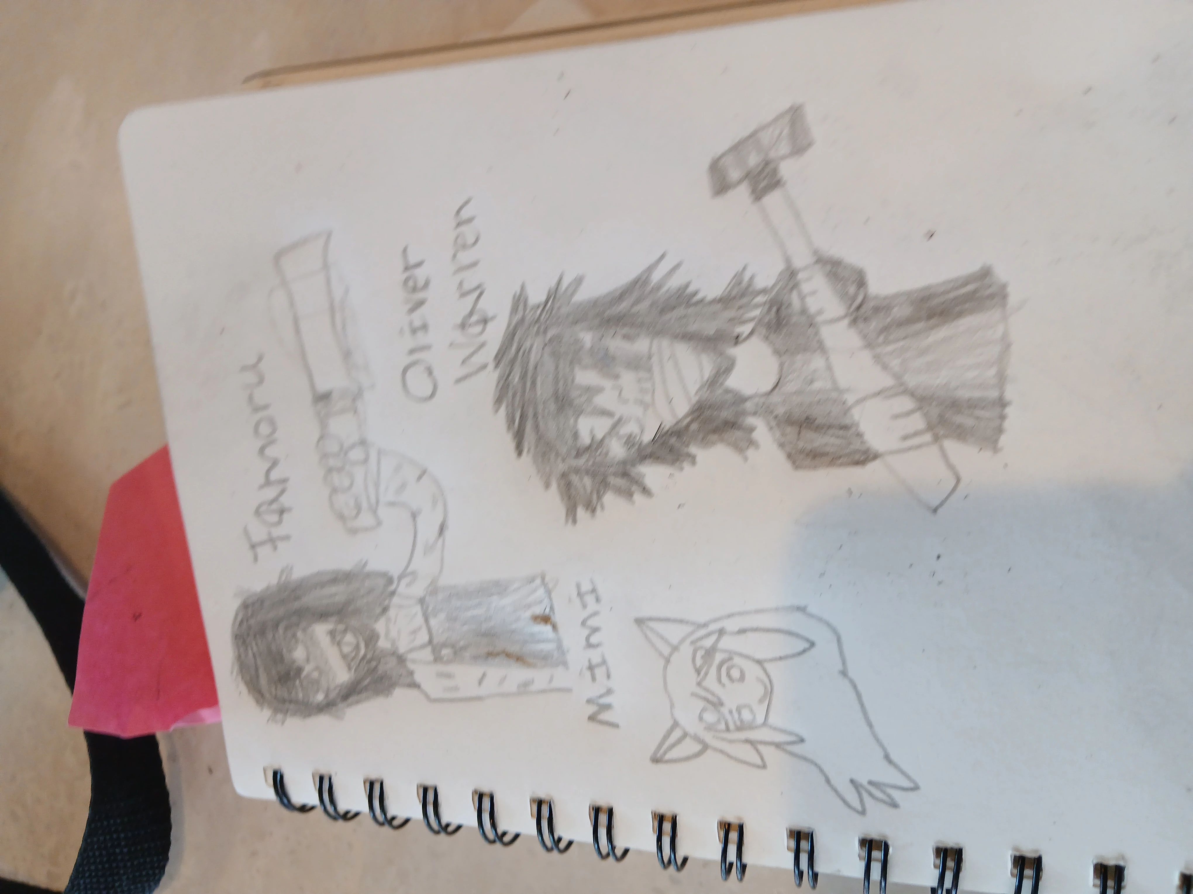 Nata onna/Tamoru and Oliver Warren (I got lazy when I was drawing Mimi ...