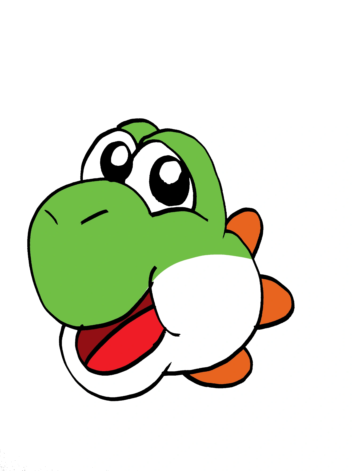 My simple drawing of Yoshi | Fandom