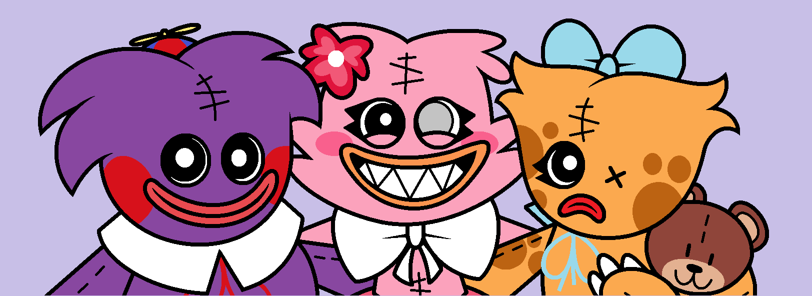 My poppy playtime ocs gametoons version 2 (gummy, bobby and golddy ...