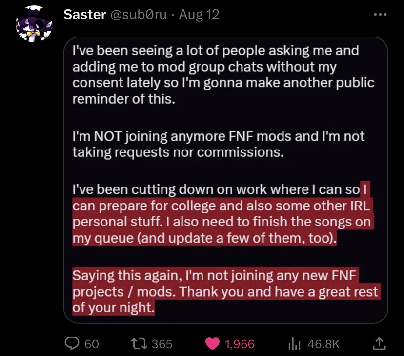 important message from saster that you've probably already seen prior to me | Fandom