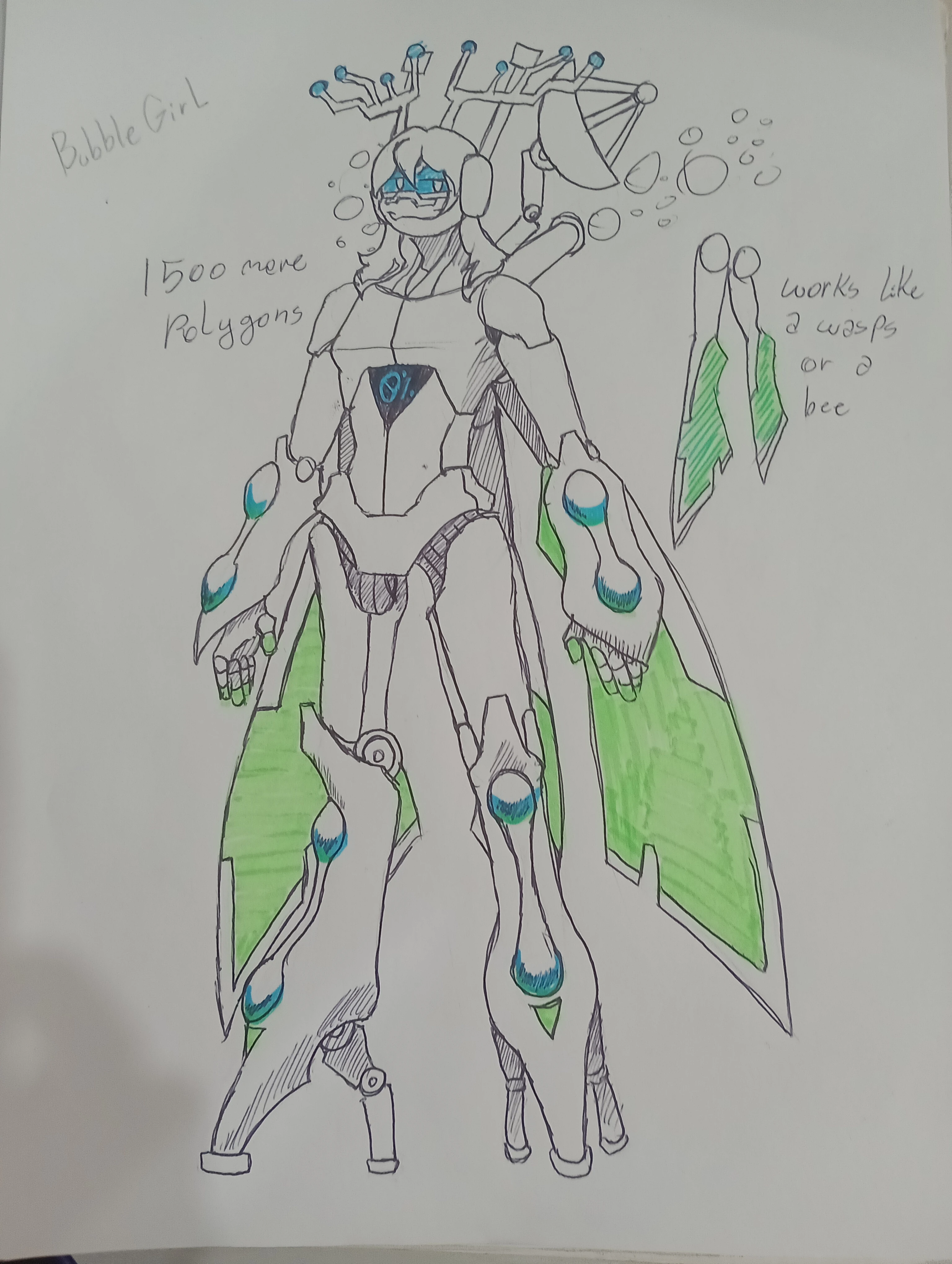 BubbleGirl if she had more polygons (finished) | Fandom