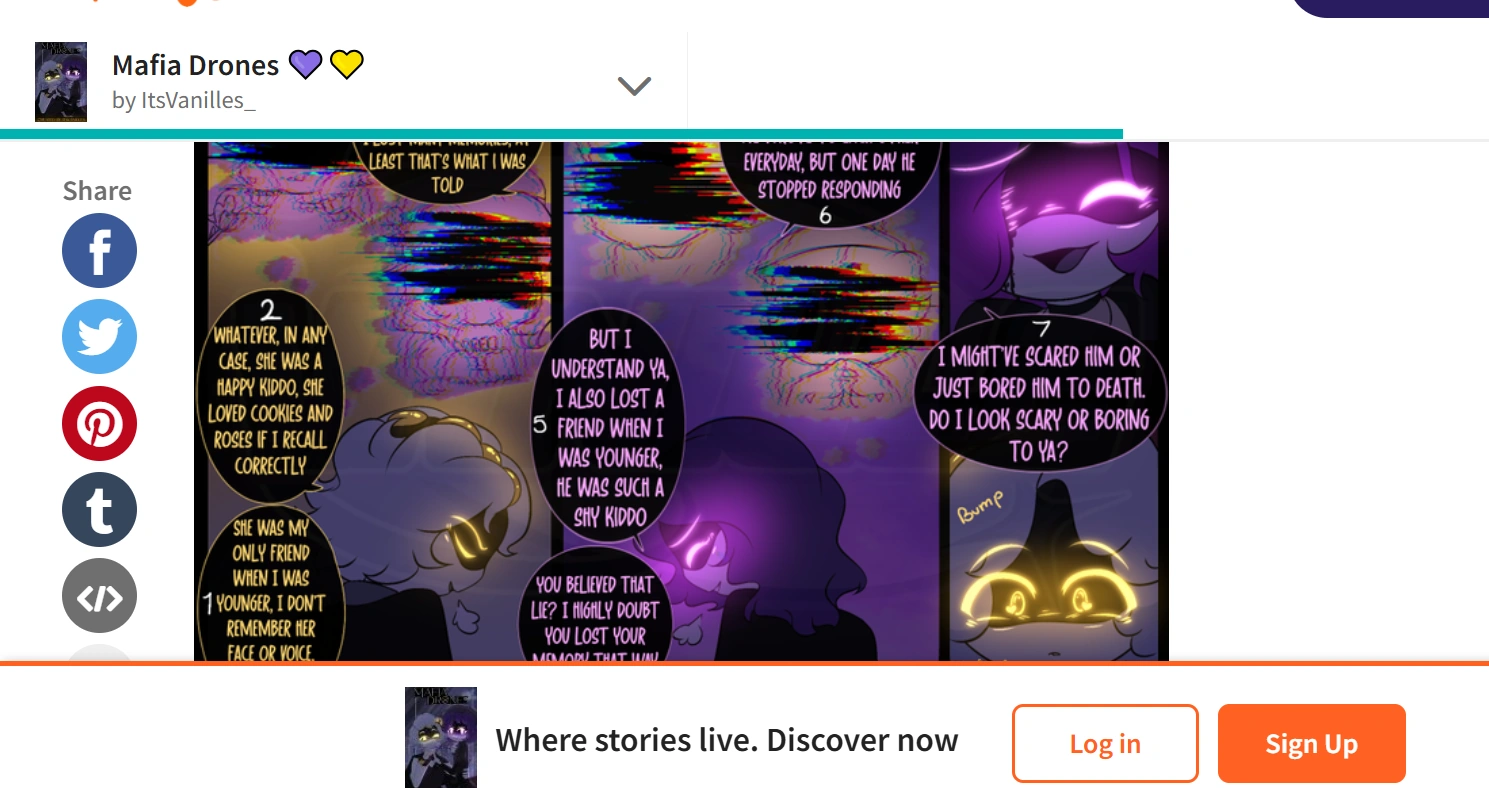 reading Mafia Drones comic, bc Panic AU doesn't have new posts yet 😔 ...