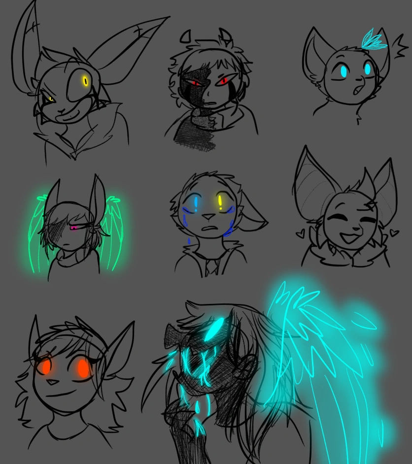 Doodles of some of my ocs | Fandom