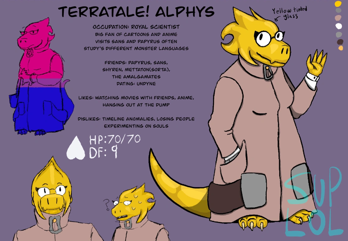 alphys from the au I'm working on | Fandom