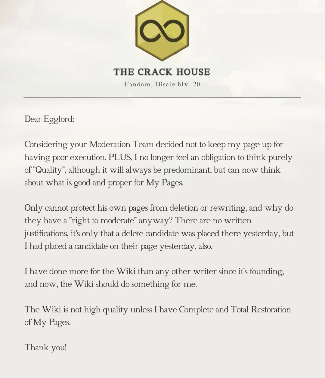 My formal declaration | Fandom