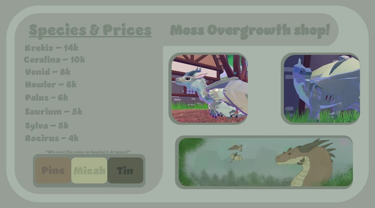 .: Moss Overgrowth shop! :. | Fandom