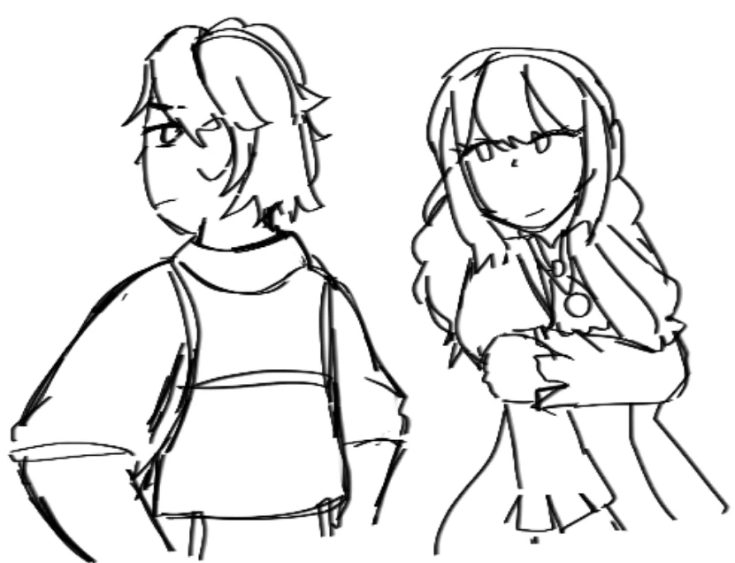 drew the doomed couple (offtopic 😱) | Fandom