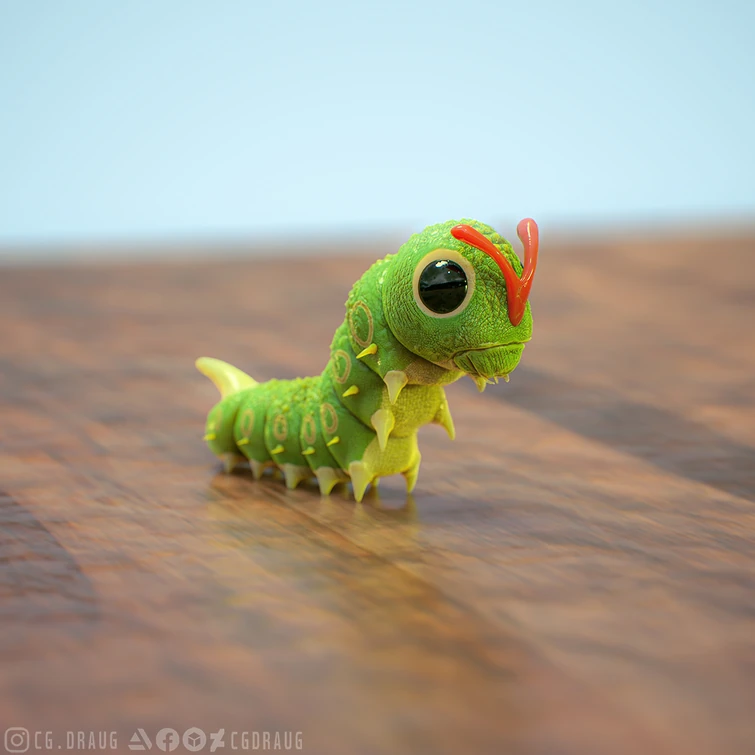 Caterpie fan art by me | Fandom