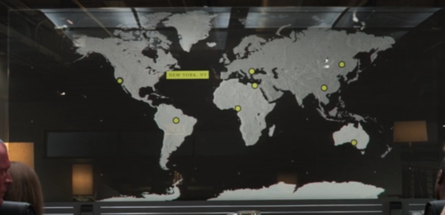 What are all the dots on Ross' Map in Civil War | Fandom