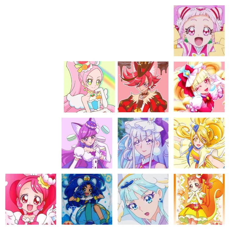 a precure collage i made for the 20th anniversary | Fandom