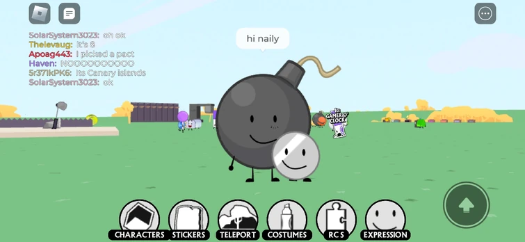 give me random bfdi roblox screenshots (screenshots from fanmade roblox ...