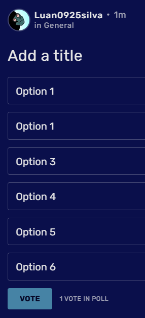 Jokes aside, why are there two Option 1s | Fandom