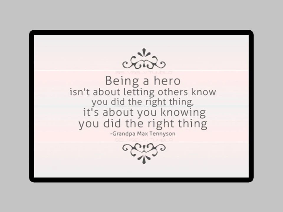 “Good is not a thing you are. It's a thing you do.“ | Fandom