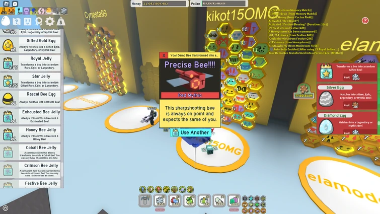 randomly just got a precise bee | Fandom