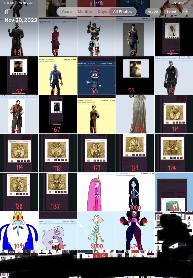 Characters and people ages (note: some of these ages are estimated or ...