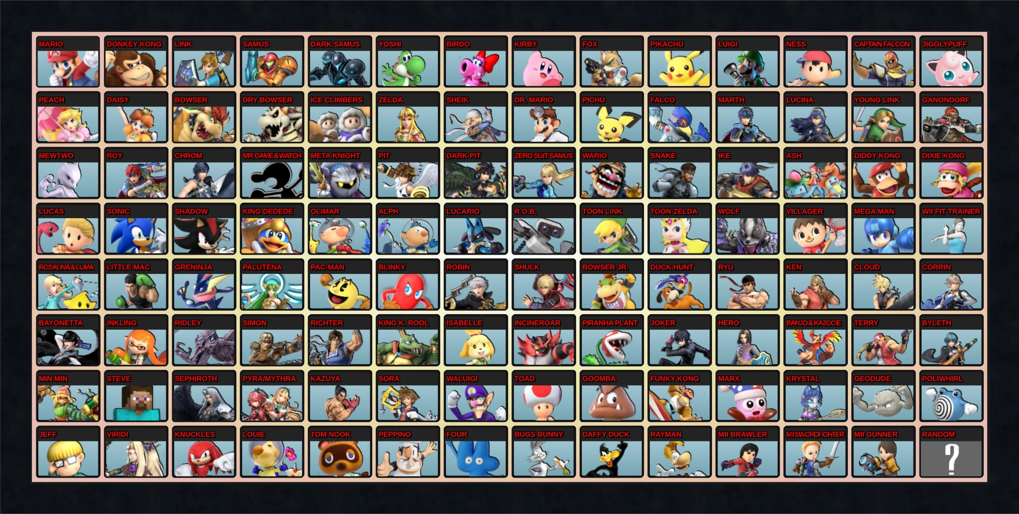 Smash 6 roster concept | Fandom