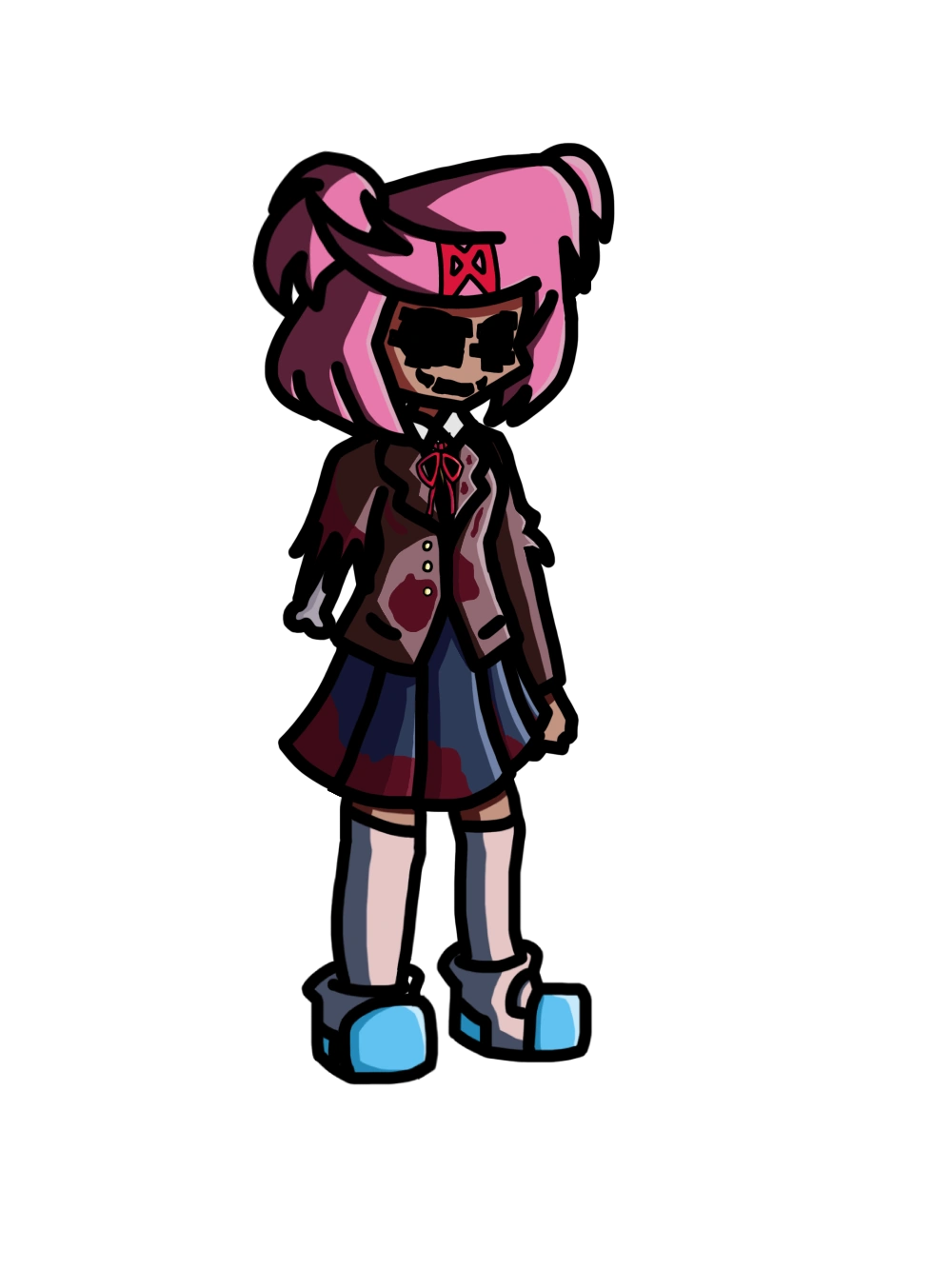 Natsuki.exe sprite but in my style :D | Fandom