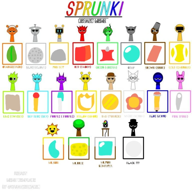 My sprunki cast meme | Fandom
