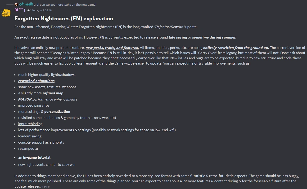 A developer has said what FN will include, and given us a general ...