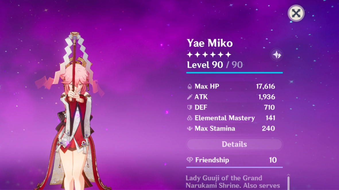 yay miko is done! everyone i currently use is ascended! | Fandom