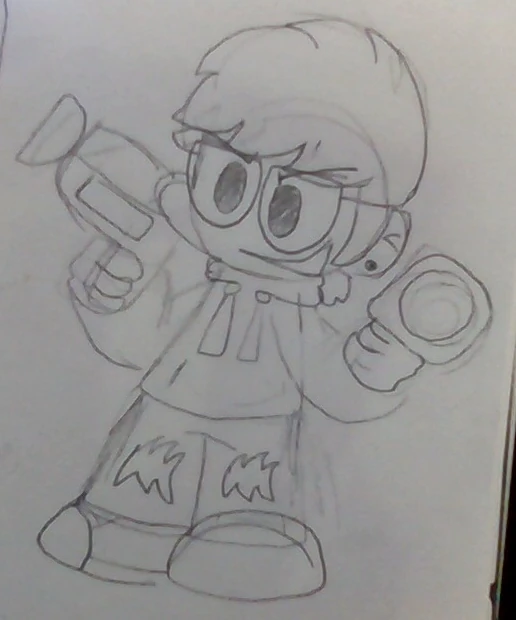 I made this quick doodle of one of my OCs replacing Pico in the Online ...