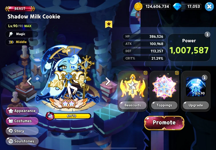 Recommended build for shadow milk cookie | Fandom