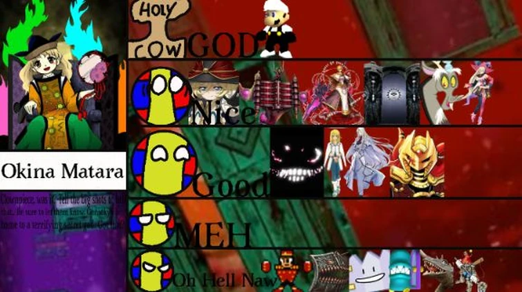 Okina Matara Matchup Idea Tier List | Fandom