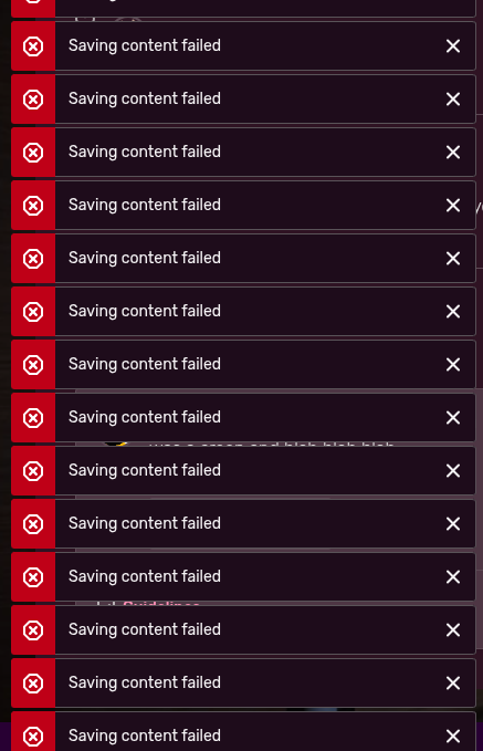 Saving content failed | Fandom
