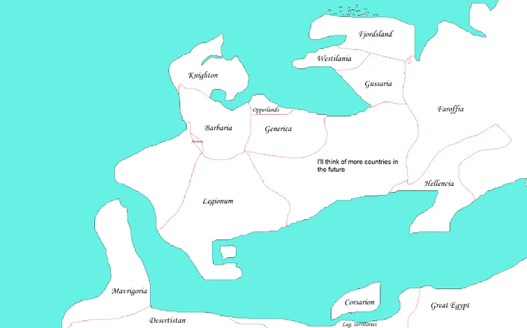 I made a map of the Nexo Knights world (well, part of it) how I see it ...